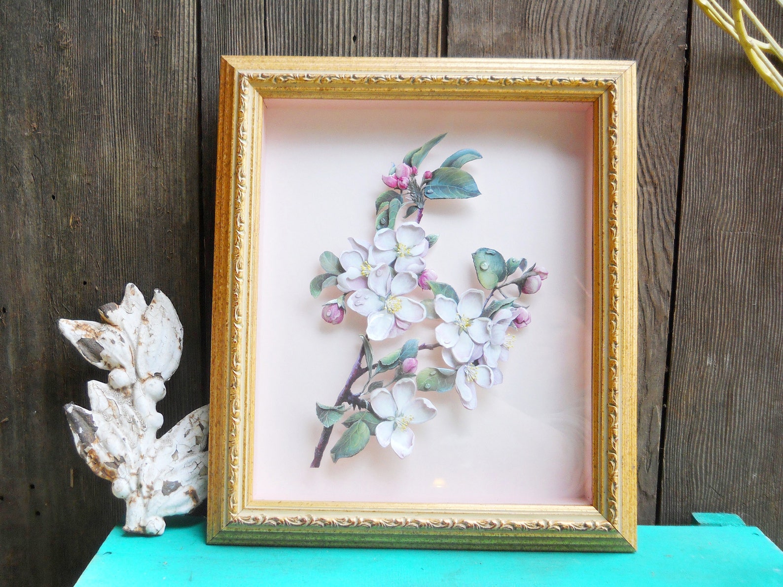 Vintage Metal Roses Floral Branch French Country Window Box | Etsy