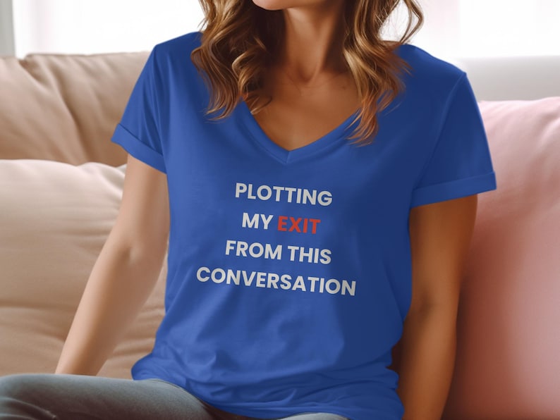 Plotting My Exit T-shirt | Funny Introvert Meme Tee, Sarcastic Humor ...