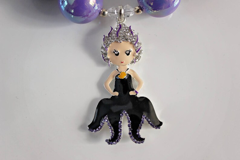 URSULA Inspired Chunky Necklace the Little Mermaid Disney - Etsy