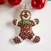 GINGERBREAD SPRINKLES Christmas Necklace, Chunky Bracelet, Red Green ...