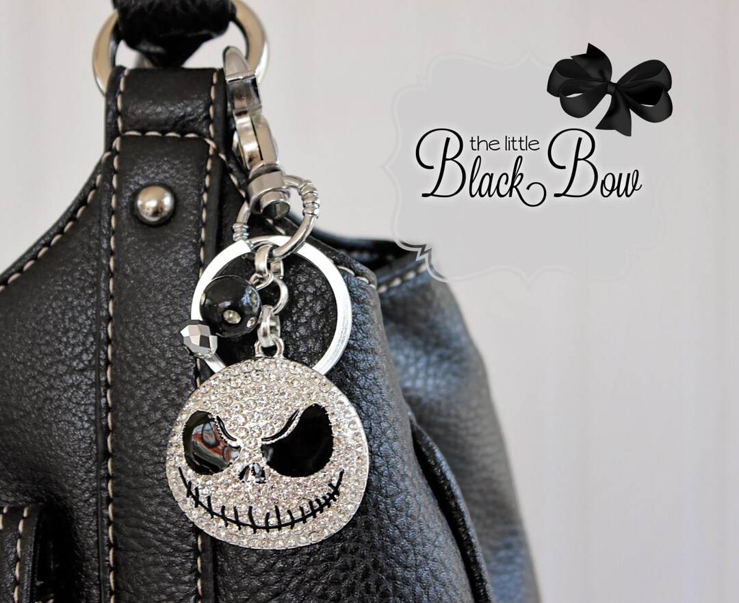 JACK Key Chain, Halloween King Key Ring, Key Fob Rhinestone Pendant ...
