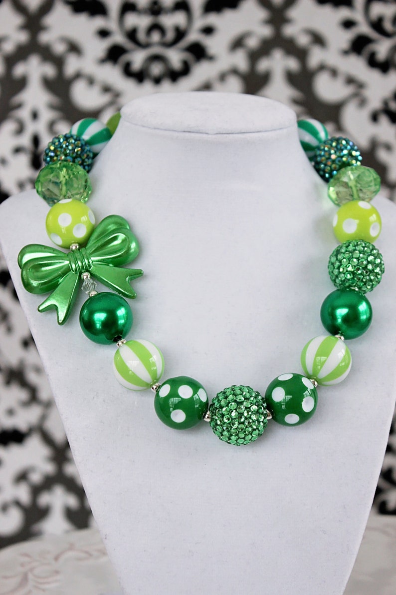 St. PATRICK'S DAY Necklace St Patty's Chunky | Etsy