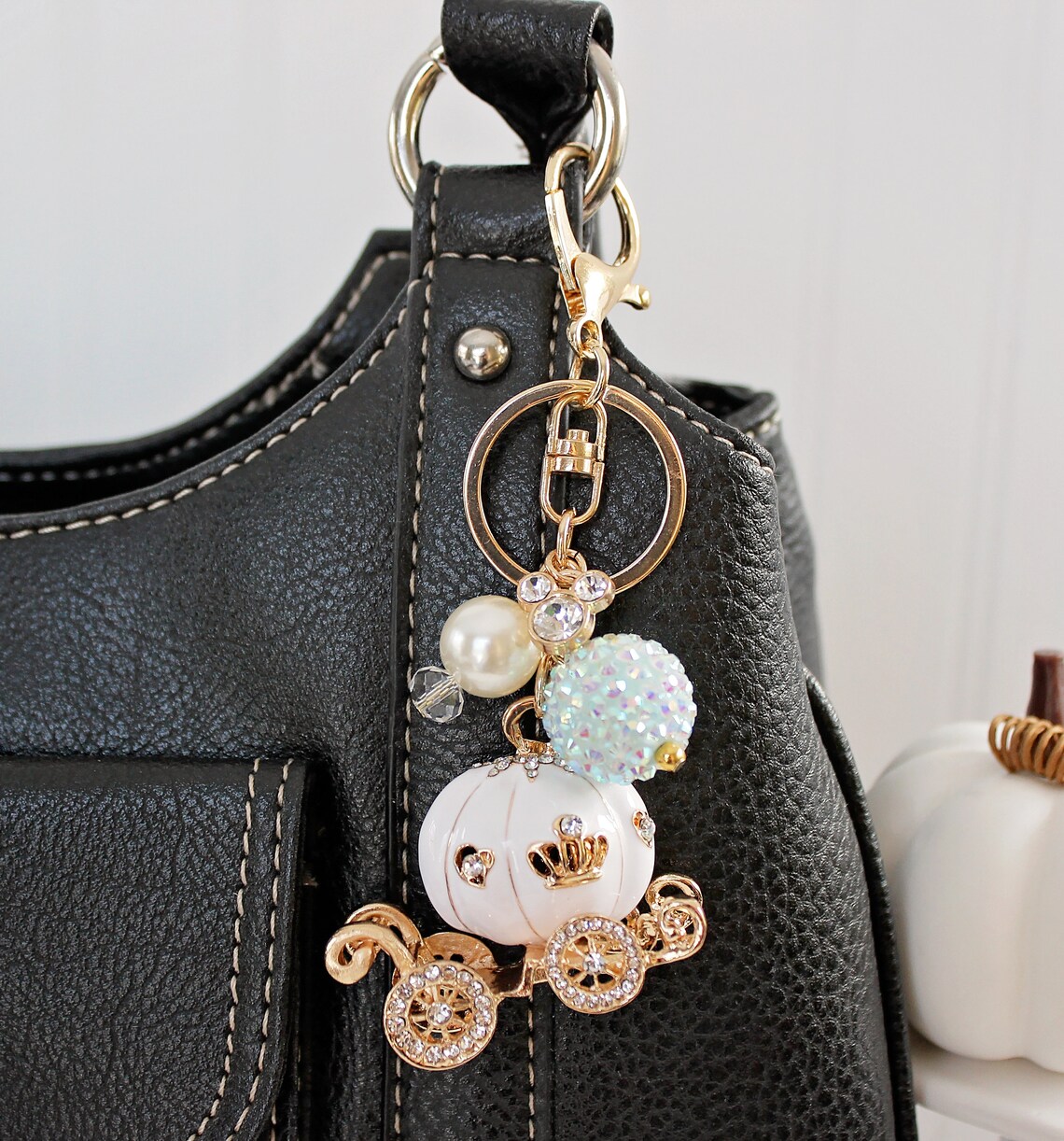 ENCHANTED CARRIAGE Key Chain Cinderella Key Ring Key Fob - Etsy