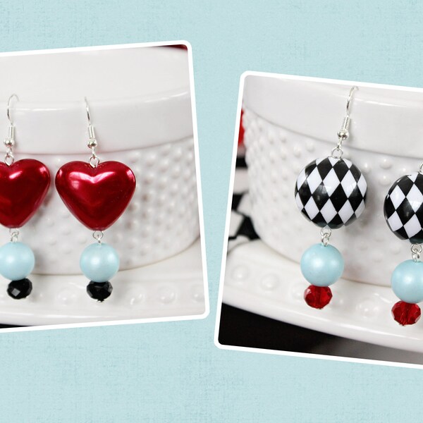 Alice in Wonderland Earrings - Etsy