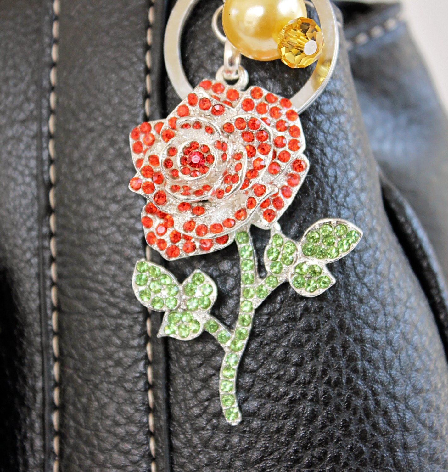 BELLE Key Chain Beauty and the Beast Key Ring Key Fob | Etsy