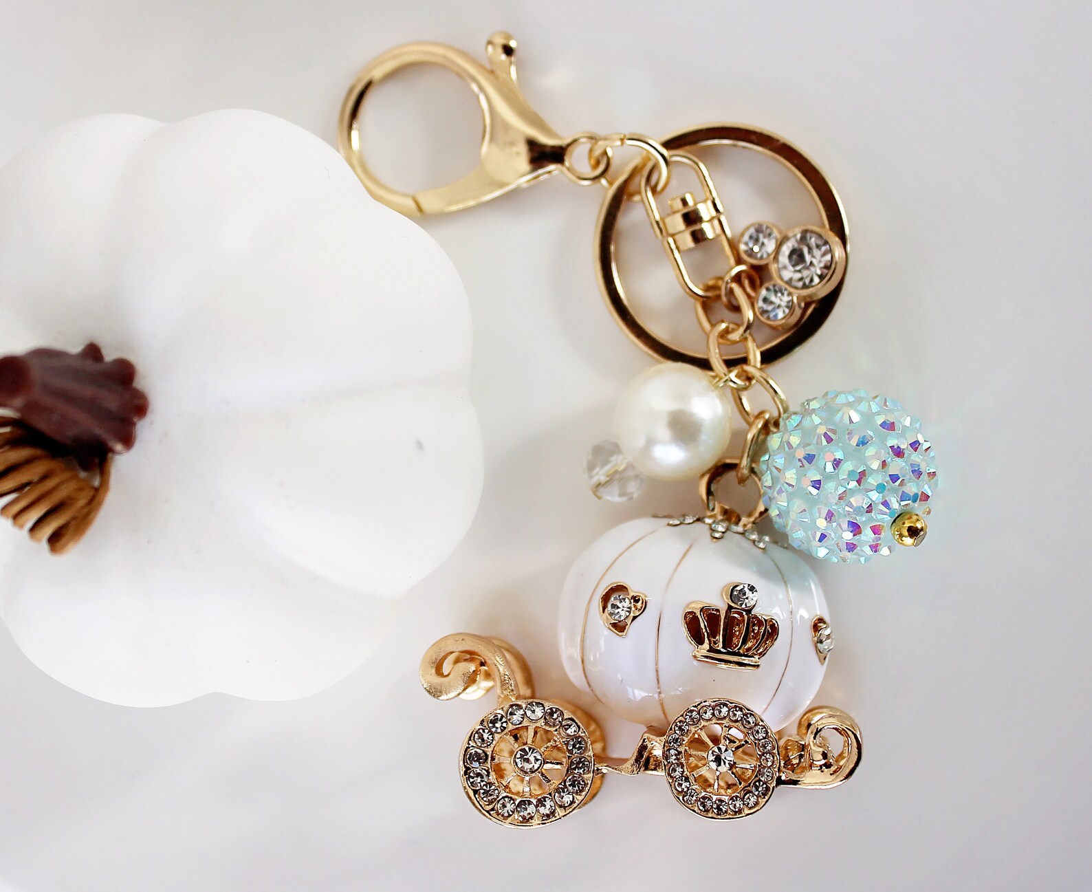 ENCHANTED CARRIAGE Key Chain Cinderella Key Ring Key Fob - Etsy