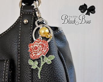 MINNIE Key Chain, Mickey Key Ring, Key Fob Rhinestone Pendant Keychain ...