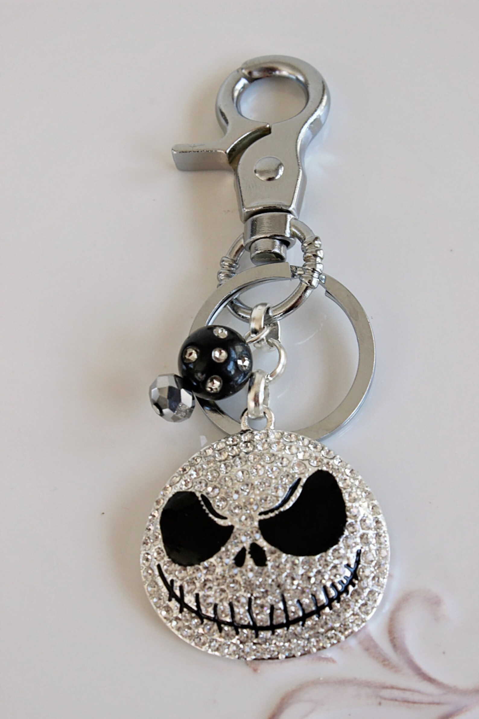JACK Key Chain Halloween King Key Ring Key Fob Rhinestone - Etsy