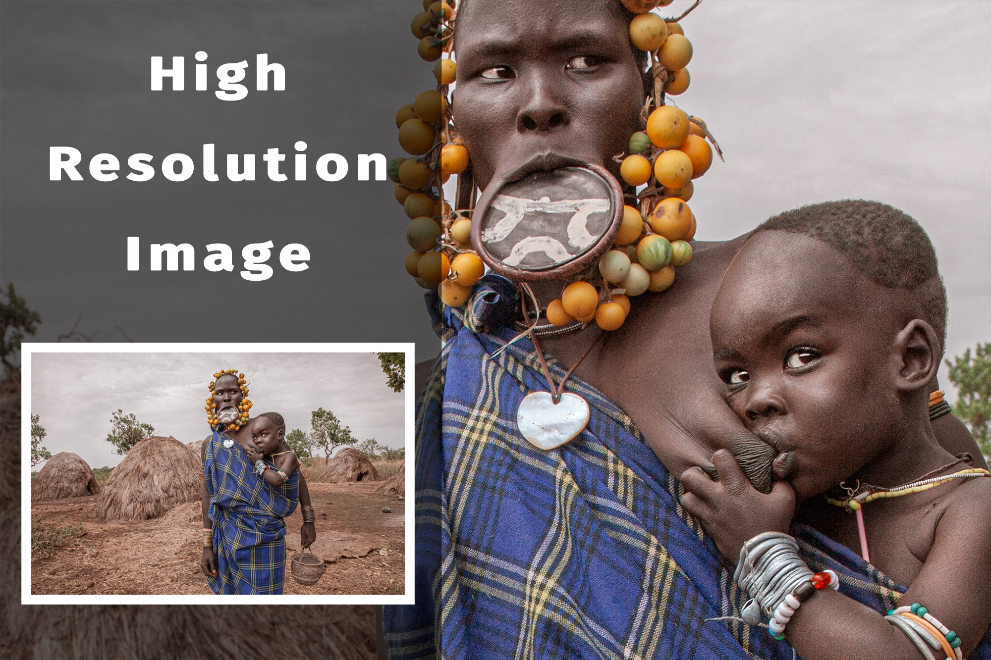 African Lip Plate Tribe, Tribal Photo Print, Extraordinary Wall Art ...
