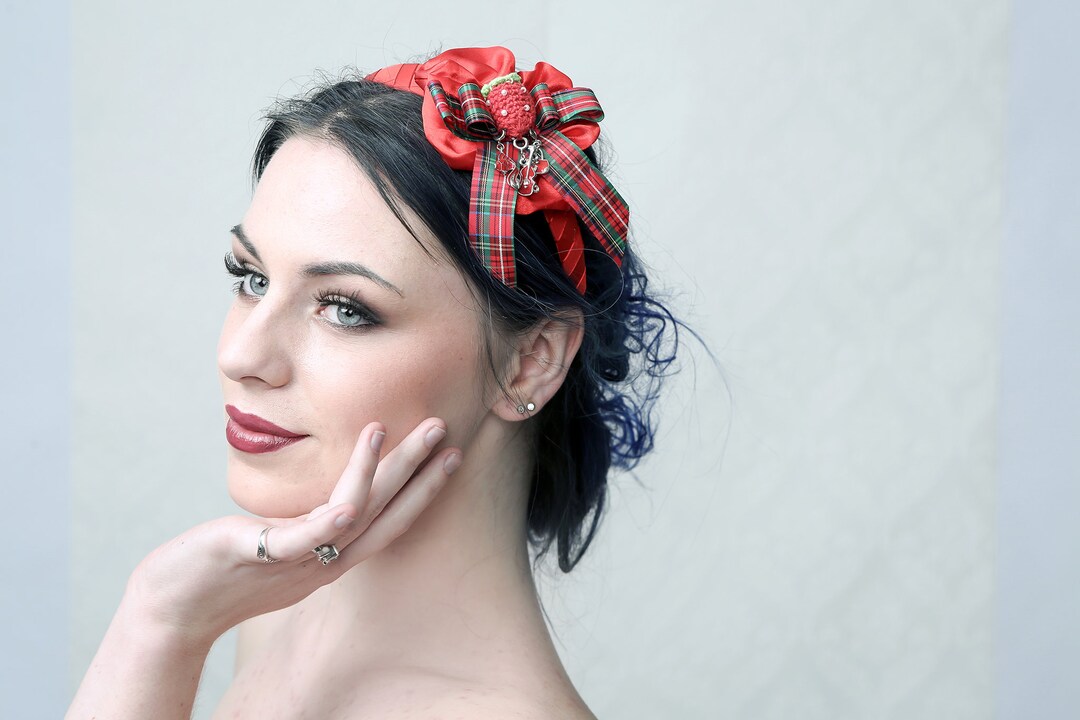 SCOTTISH Fascinator Headband for Prom Night, Ascot, Burlesque Parties ...