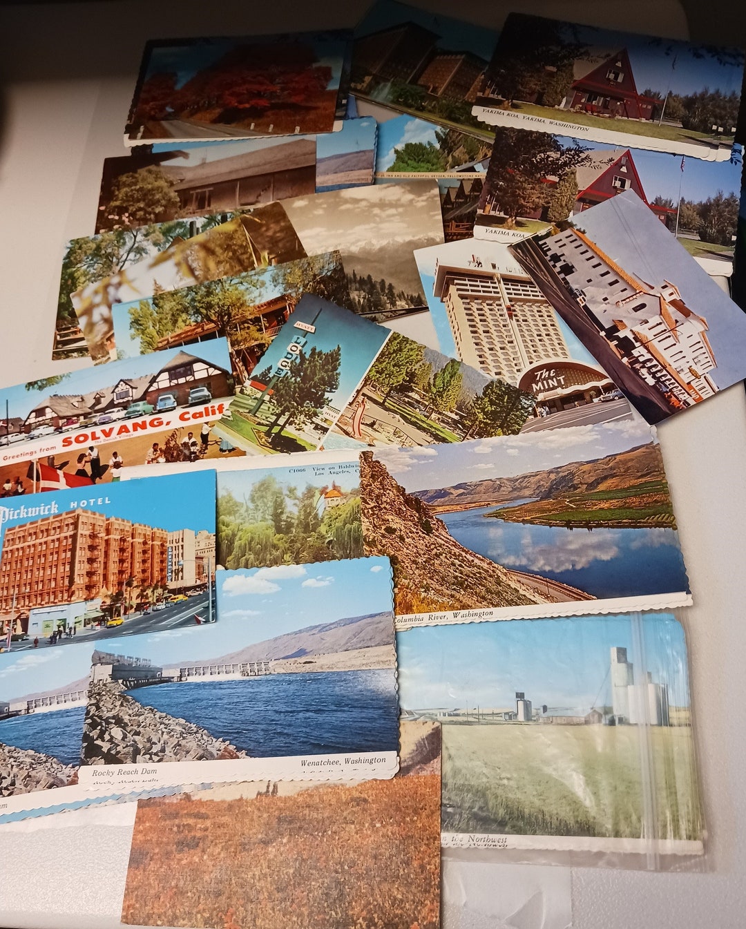 50 Scenic Postcards Mostly All Color California, Washington Etc - Free ...