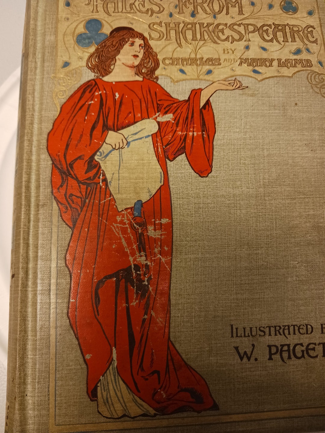 Antique Book Gold Gilt Edges Tales From Shakespeare Charles and Mary ...