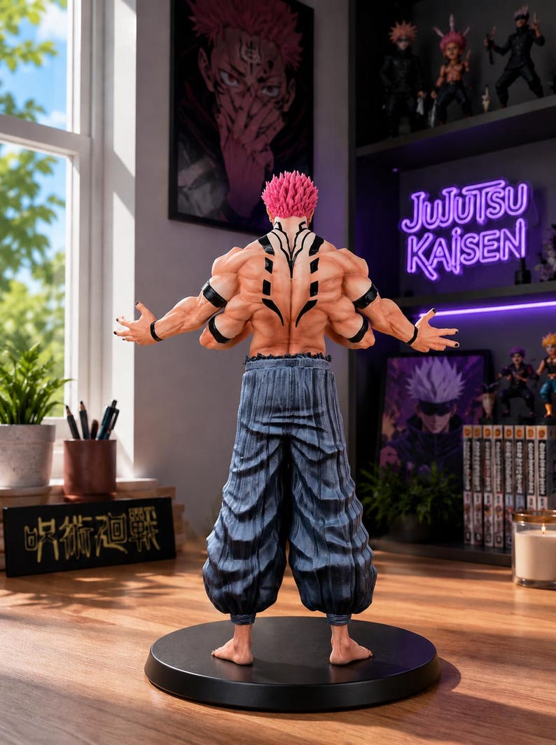Jujutsu Kaisen Sukuna Figure 30CM Anime Statue Resin Collector Figure ...