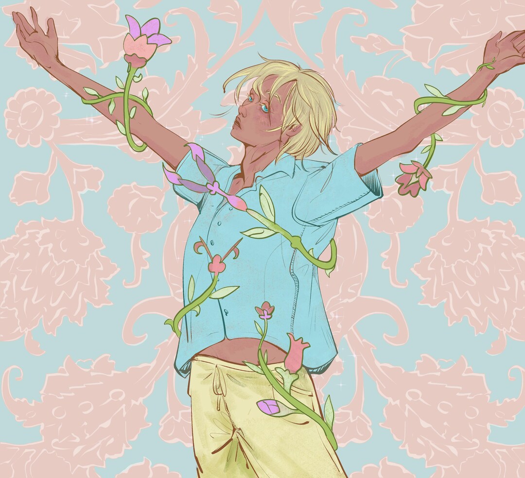 Boy in Flowers - Etsy UK