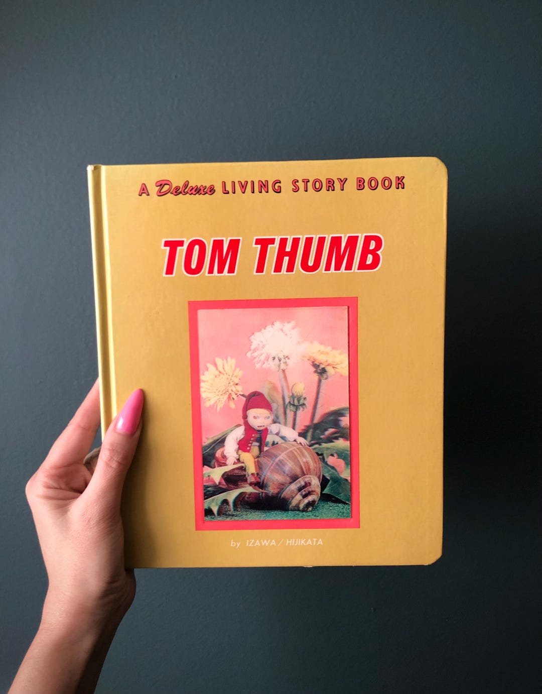 1960s Vintage Childrens Board Book / Tom Thumb Fairy Tale / Holographic ...