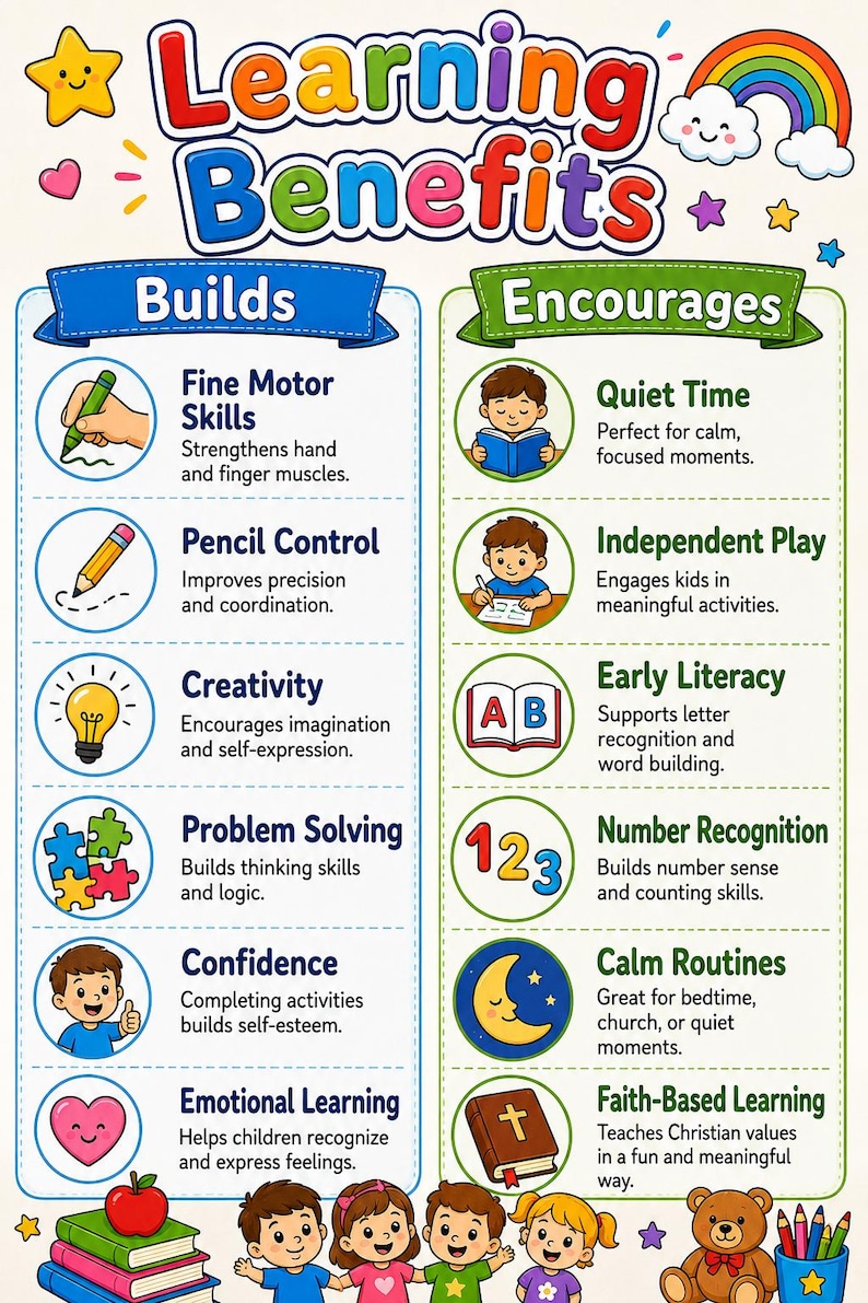 The Complete Kids Activity Collection | 18 Printable Preschool Activity ...