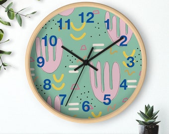 Mint Green Clock - Etsy