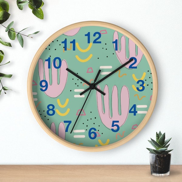 Mint Green Clock - Etsy