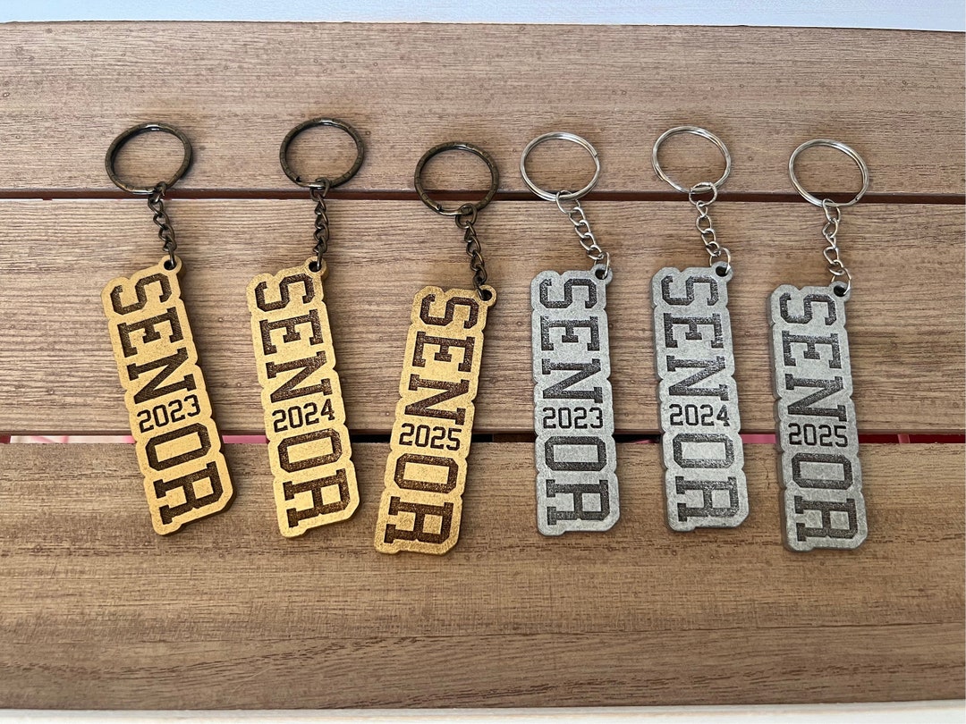SENIOR Graduation Keychain Mdf Wood - Etsy