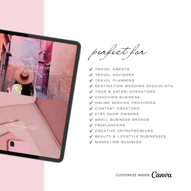 Canva Logo Template Brand Kit Creative Entrepreneur Download Bundle - Etsy