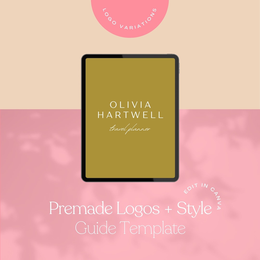 Canva Logo Template Brand Kit Creative Entrepreneur Download Bundle - Etsy