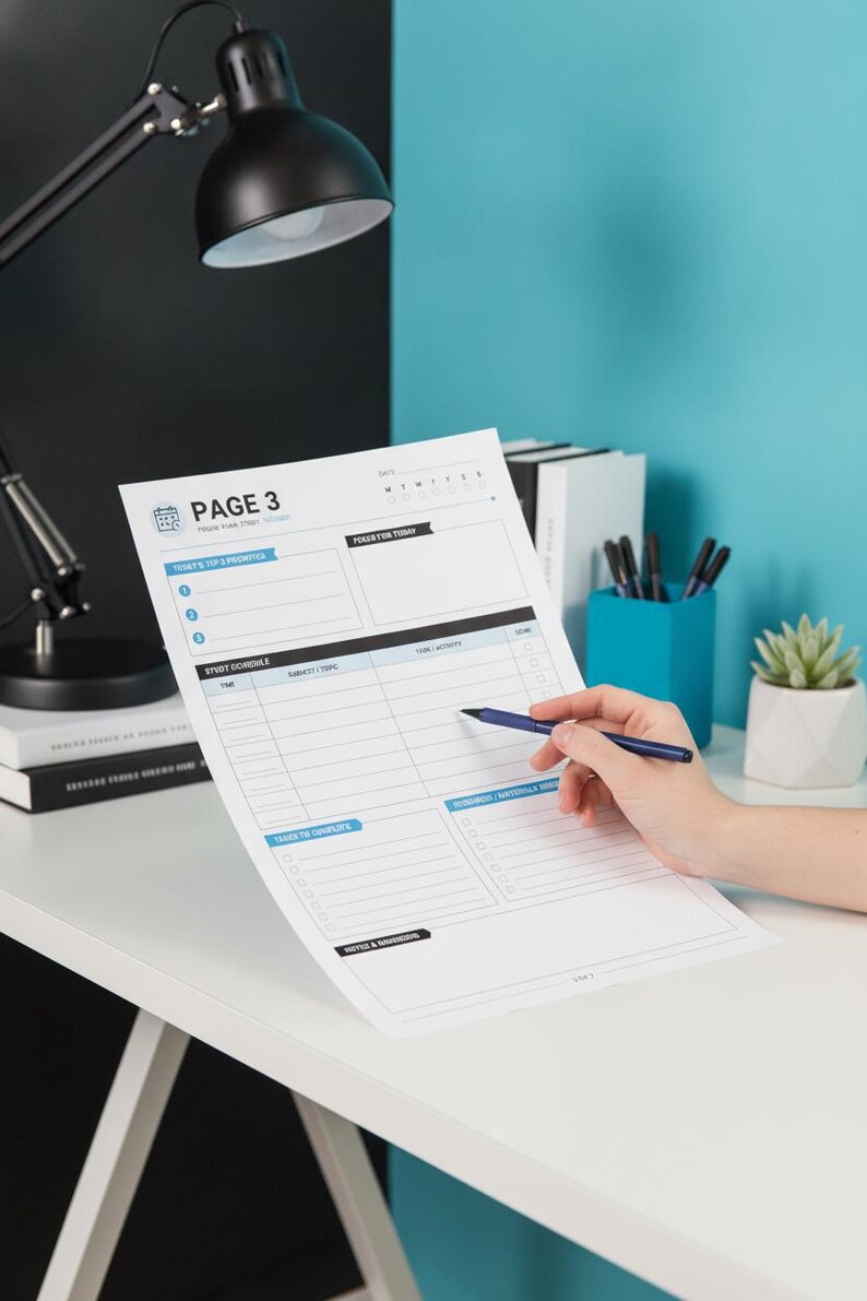 Weekly Study Goal Download, Student Achievement Tracker, Instant ...