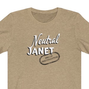 Neutral Janet Tee the Good Place Shirt Neutral Janet Shirt | Etsy