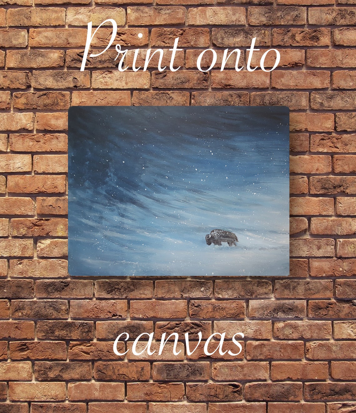 Art one Buffalo Digital, Downloadable Art, Printable, Native American ...
