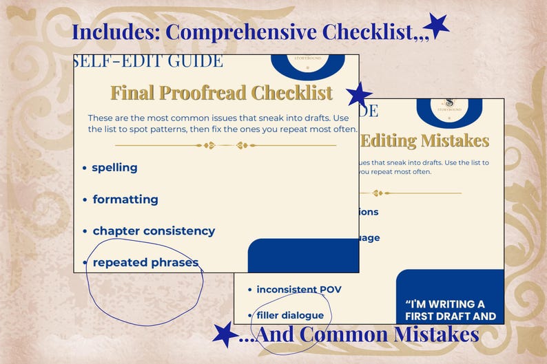 Self Editing Guide for Fiction Writers | Manuscript Revision Resource ...