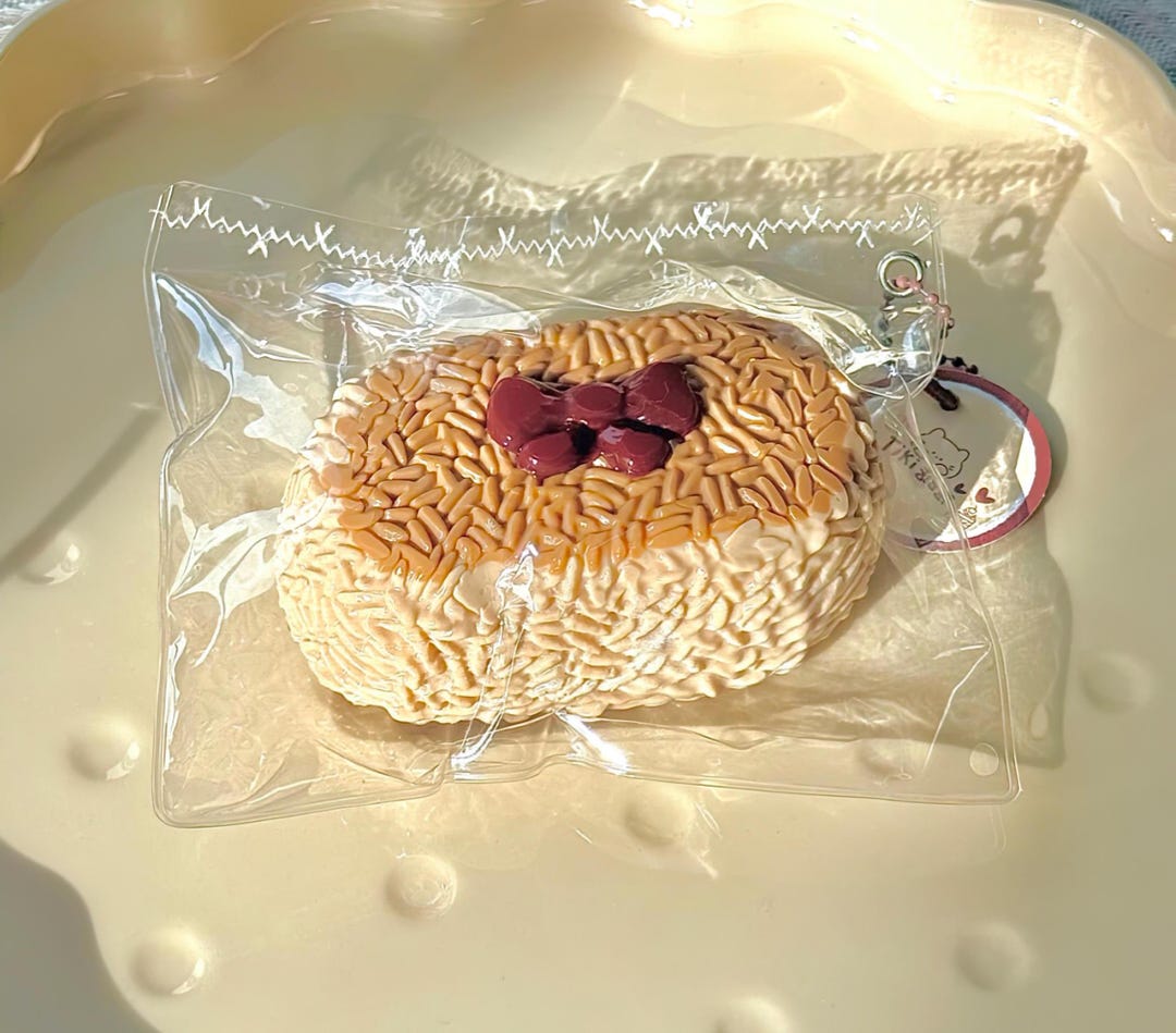Toffee Hazelnut Rice Balls Taba Squishy Toy, Soft Stress Relief Toy ...