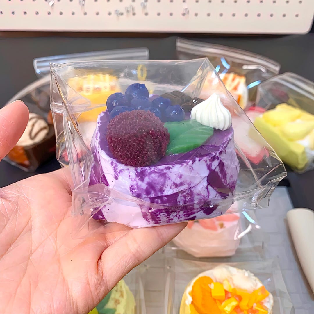 Fruit Cake Taba Squishy Toy, Soft Stress Relief Toy, Unique Fun Gift ...