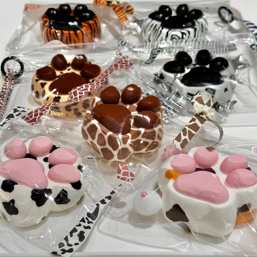 Squishable Leopard Cat Paw Taba Squishy Toy,handmade Cute Gift Stress ...