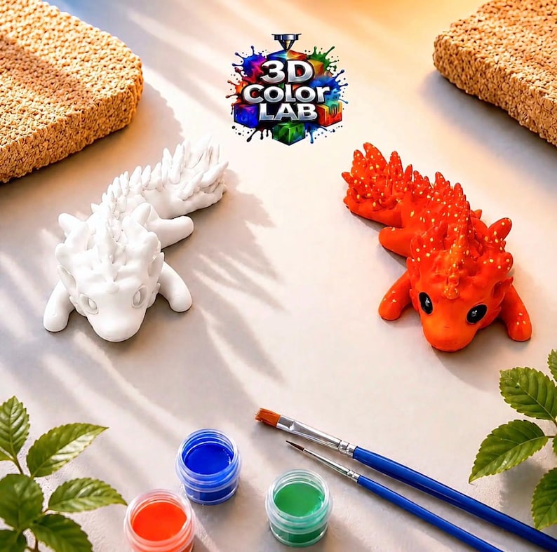 DIY Dragon Paint Kit | 3 Baby Dragons and Functional Dragon Egg | Paint ...