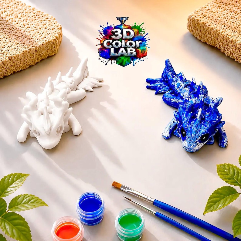 DIY Dragon Paint Kit | 3 Baby Dragons and Functional Dragon Egg | Paint ...