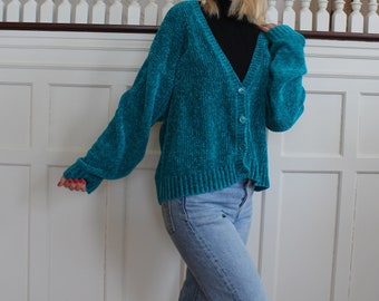 Turquoise sweater | Etsy