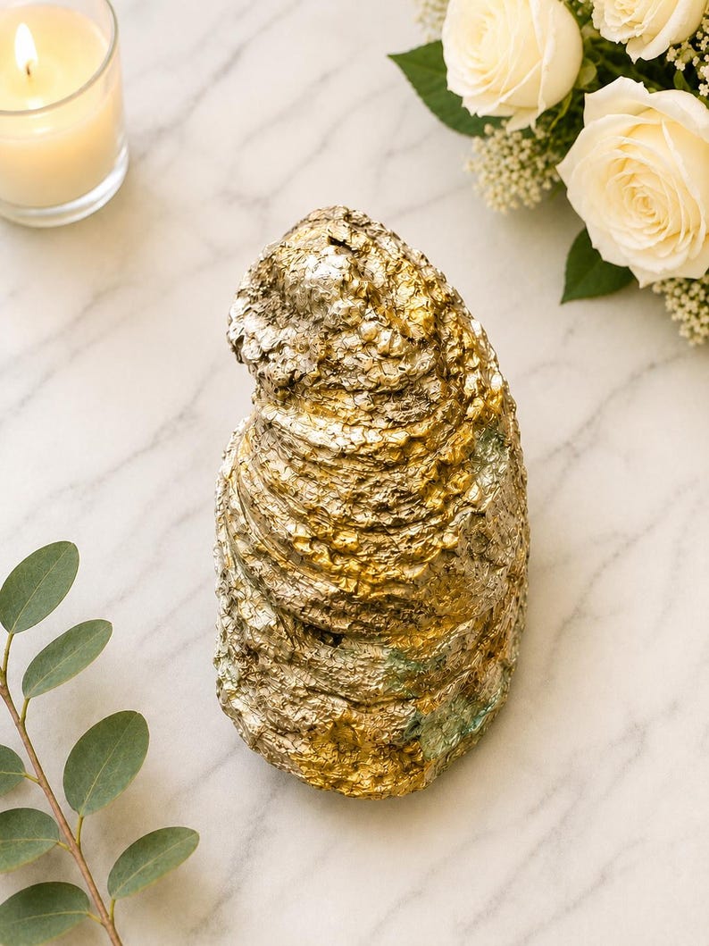 Virgin Mary Oyster Shell Dish | Catholic Gift | Christian Home Decor ...