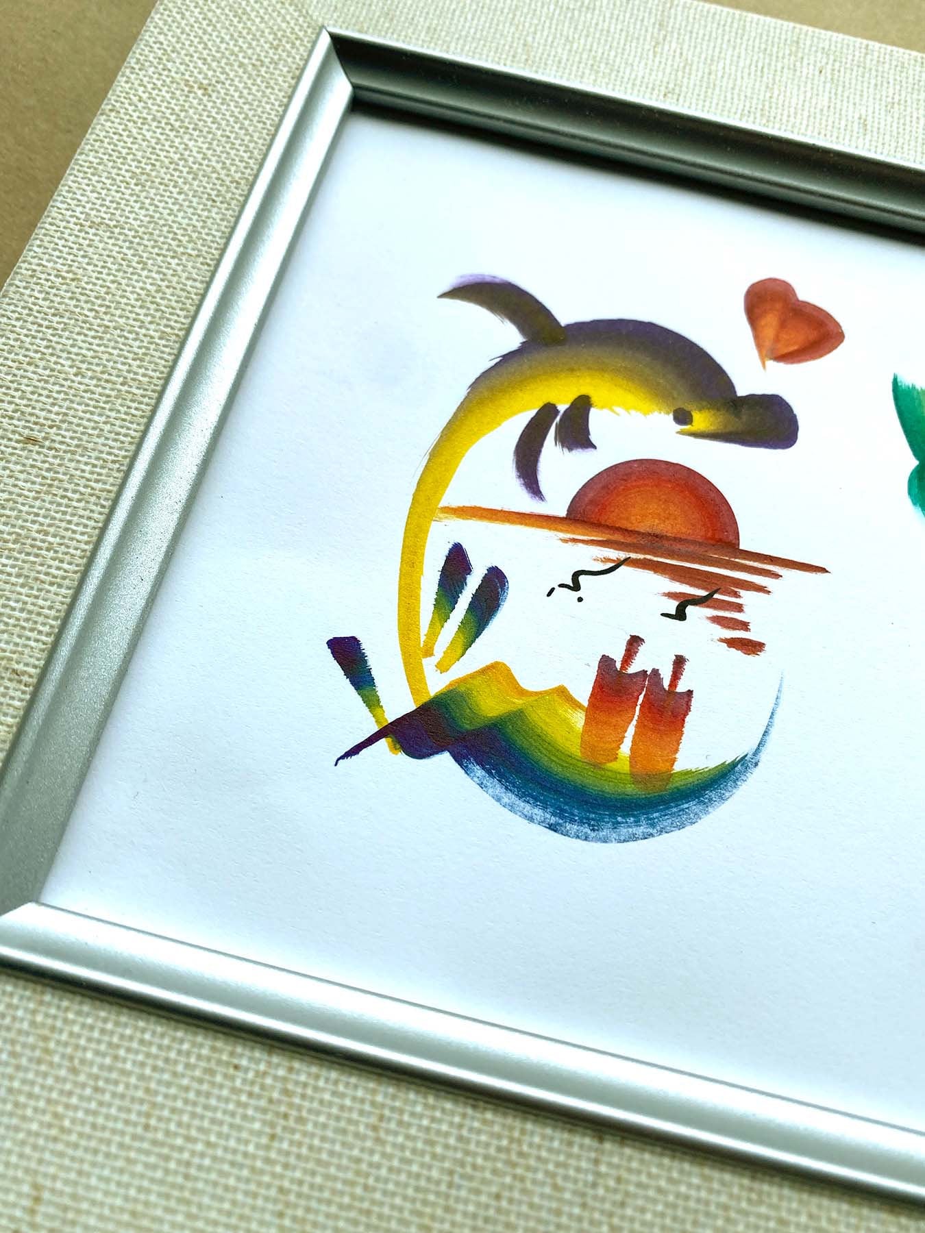 Hand Painted Name Art in Rainbow ENGLISH - Etsy