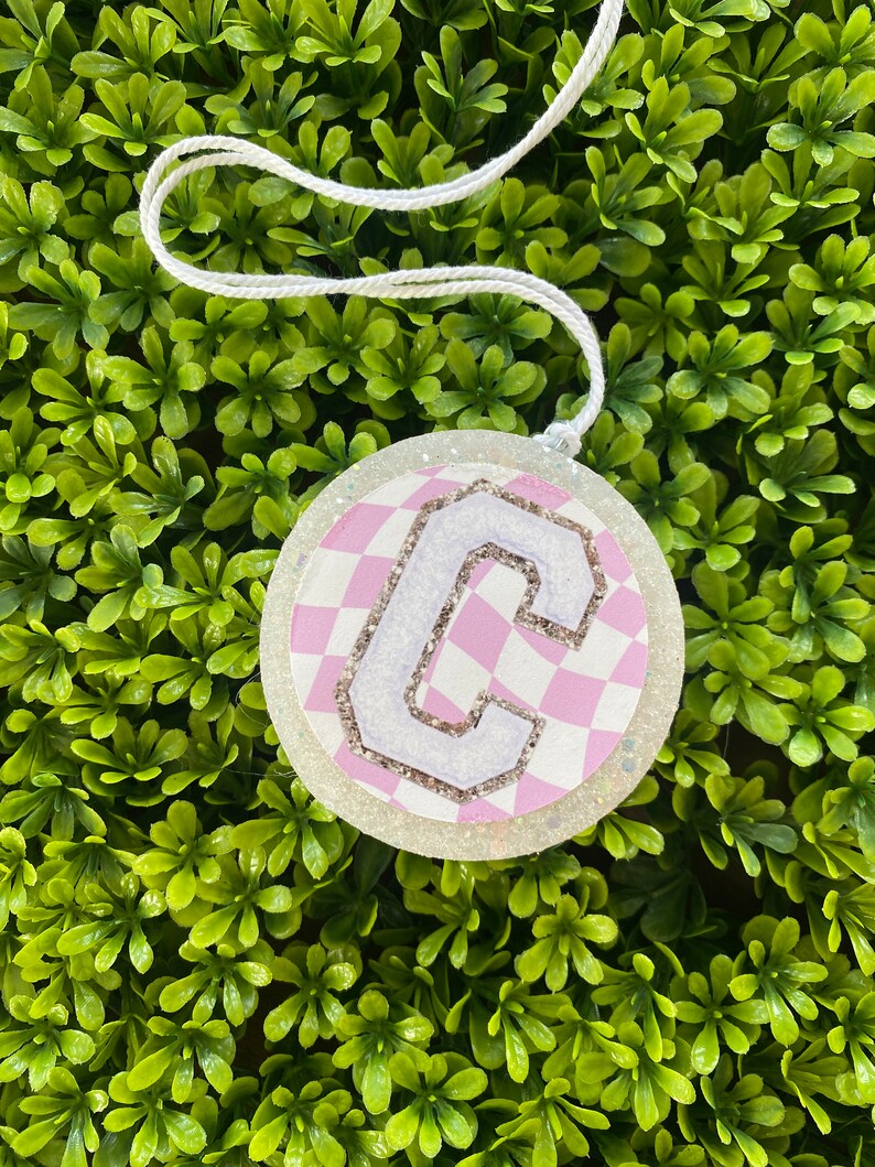 Varsity Letter // Letter Patch // Checkered // Varsity Patch - Etsy