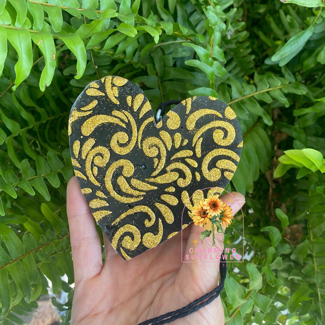 Tooled Leather Heart Freshie - Etsy
