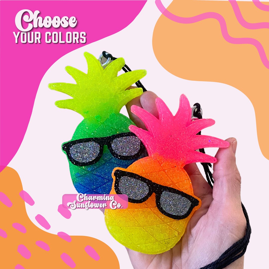 Neon Pineapple // Pineapple Freshie // Neon Pineapple // Air Freshener ...
