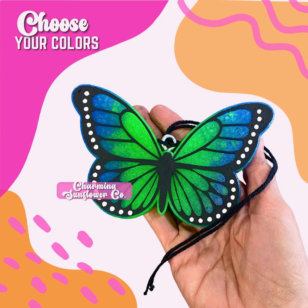 Neon Butterfly Freshie - Etsy