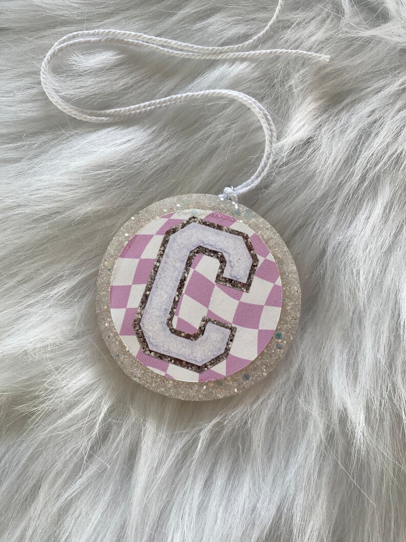 Varsity Letter // Letter Patch // Checkered // Varsity Patch - Etsy