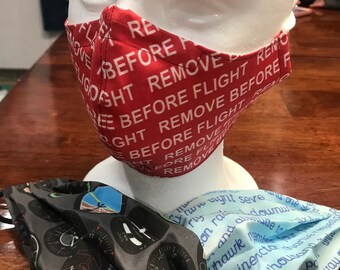 Pilot Face Mask - Etsy
