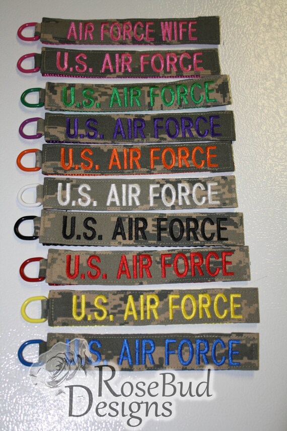 Items similar to U.S. AIR FORCE Name Tape Keychain on Etsy