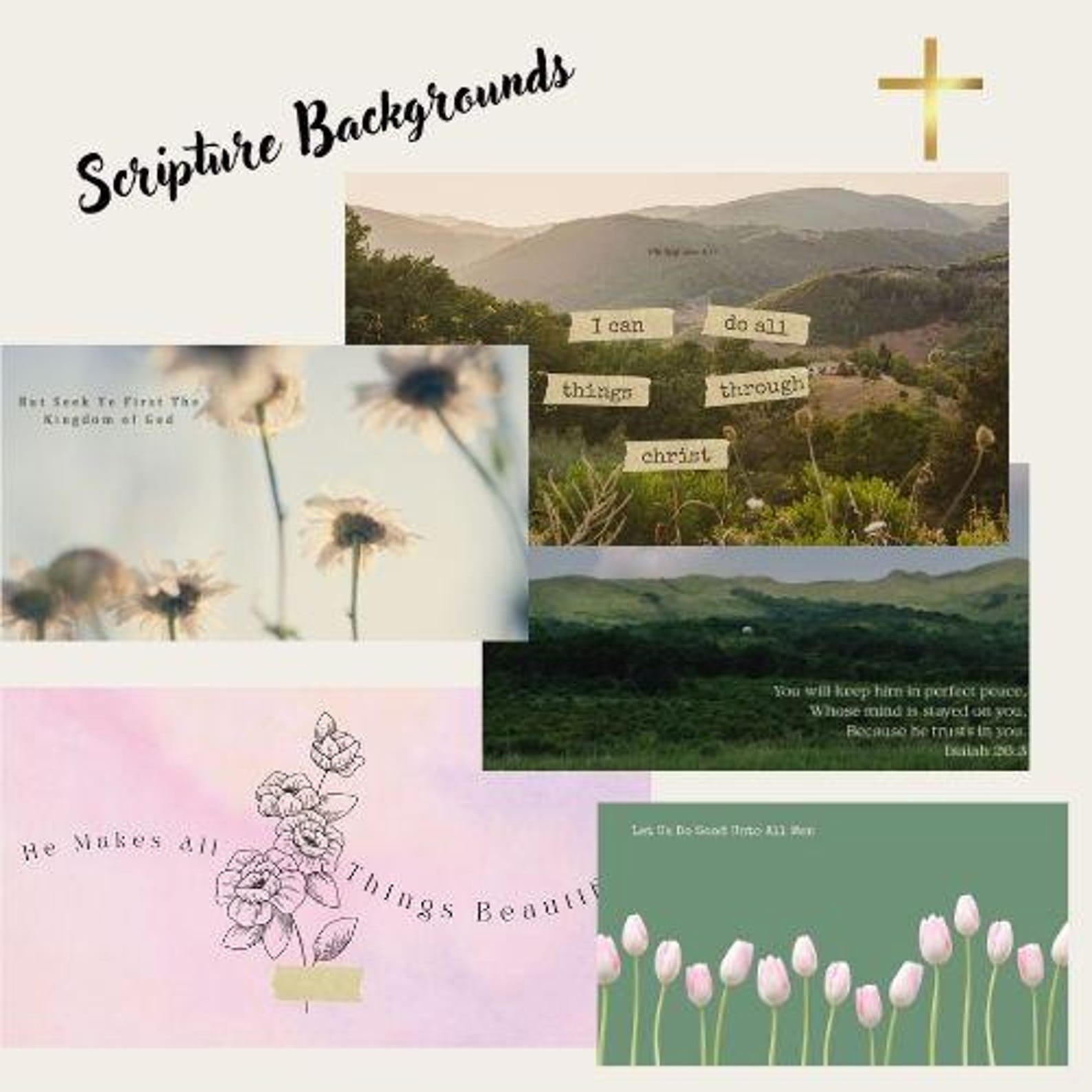 Scenic Desktop Wallpaper With Scripture - Etsy