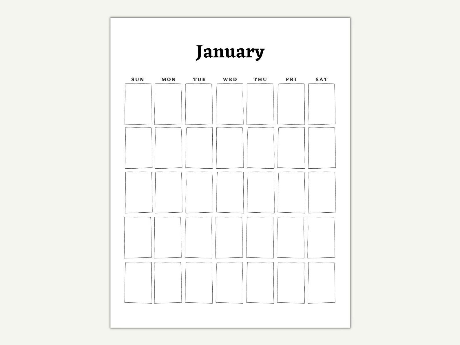 Blank Calendar Printable Blank Monthly Calendar Printable Monthly