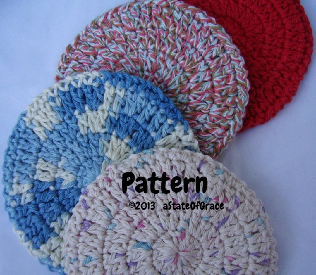 Crochet Cleaning Sponge Pattern: Double-sided, 5 Sizes (PDF Pattern) - Etsy