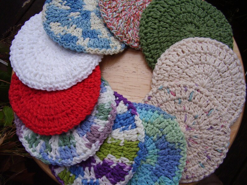 Crochet Cleaning Sponge Pattern: Double-sided, 5 Sizes (PDF Pattern) - Etsy