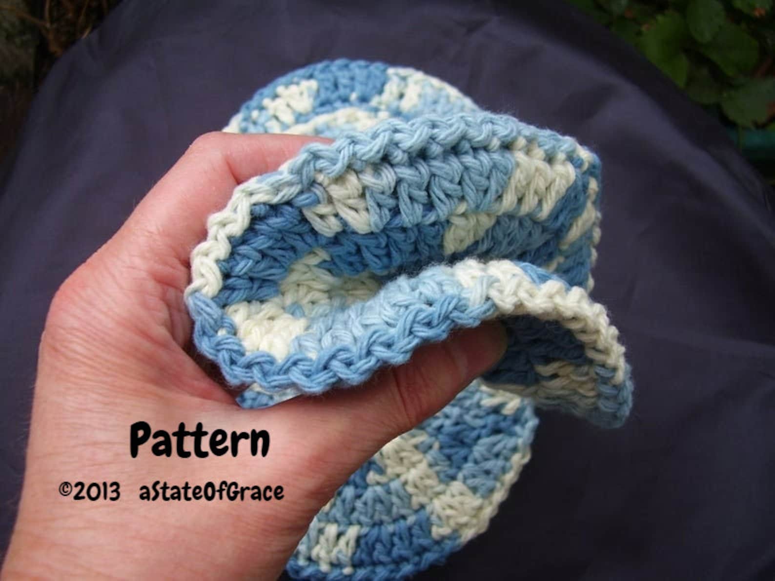 Crochet Cleaning Sponge Pattern: Double-sided, 5 Sizes (PDF Pattern) - Etsy