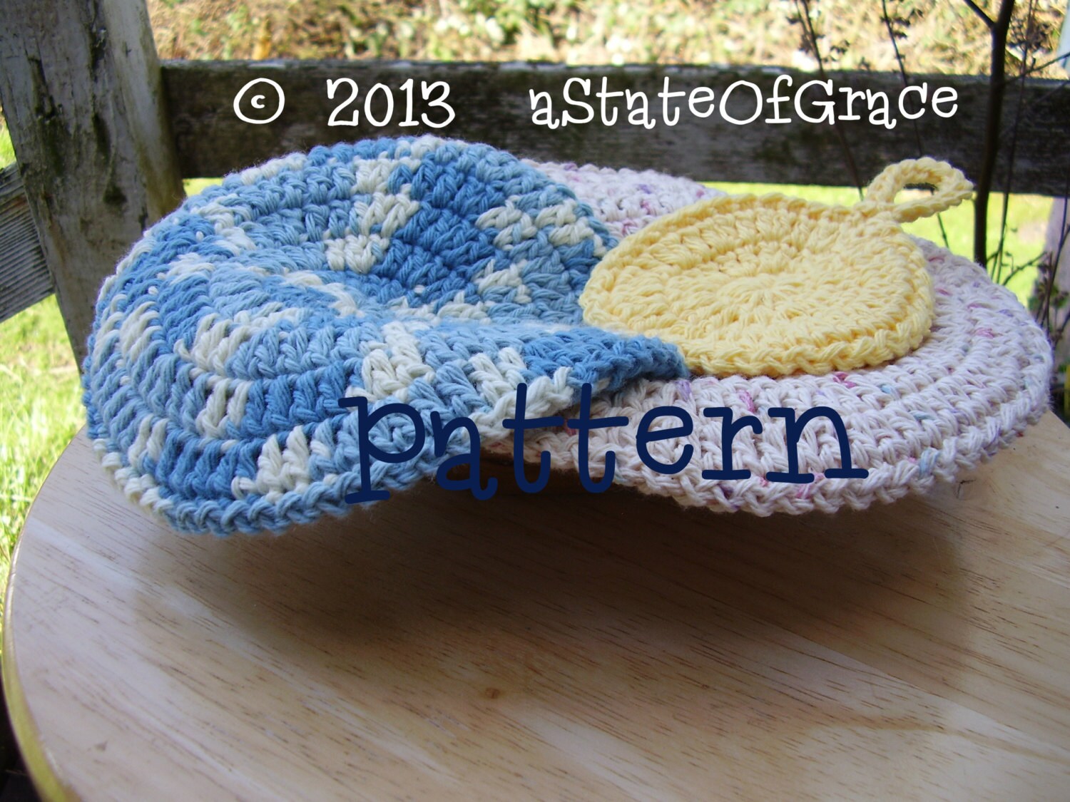 Crochet Cleaning Sponge Pattern: Double-sided, 5 Sizes (PDF Pattern) - Etsy